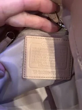 Coach | Bags | Coach Woven Tote Shoulder Bag In Tan Euc No Callouts ...